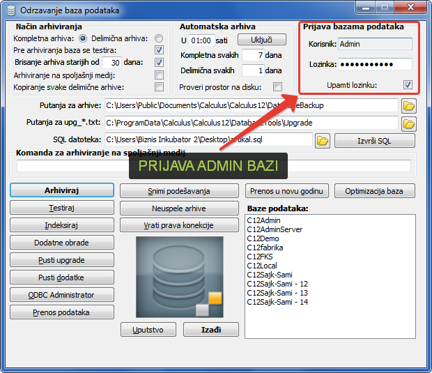 ERP Calculus12 | Administrator baze